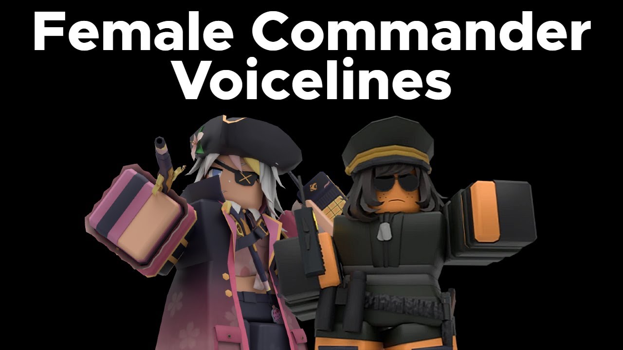 TDX All Female Commander Voice Lines - YouTube