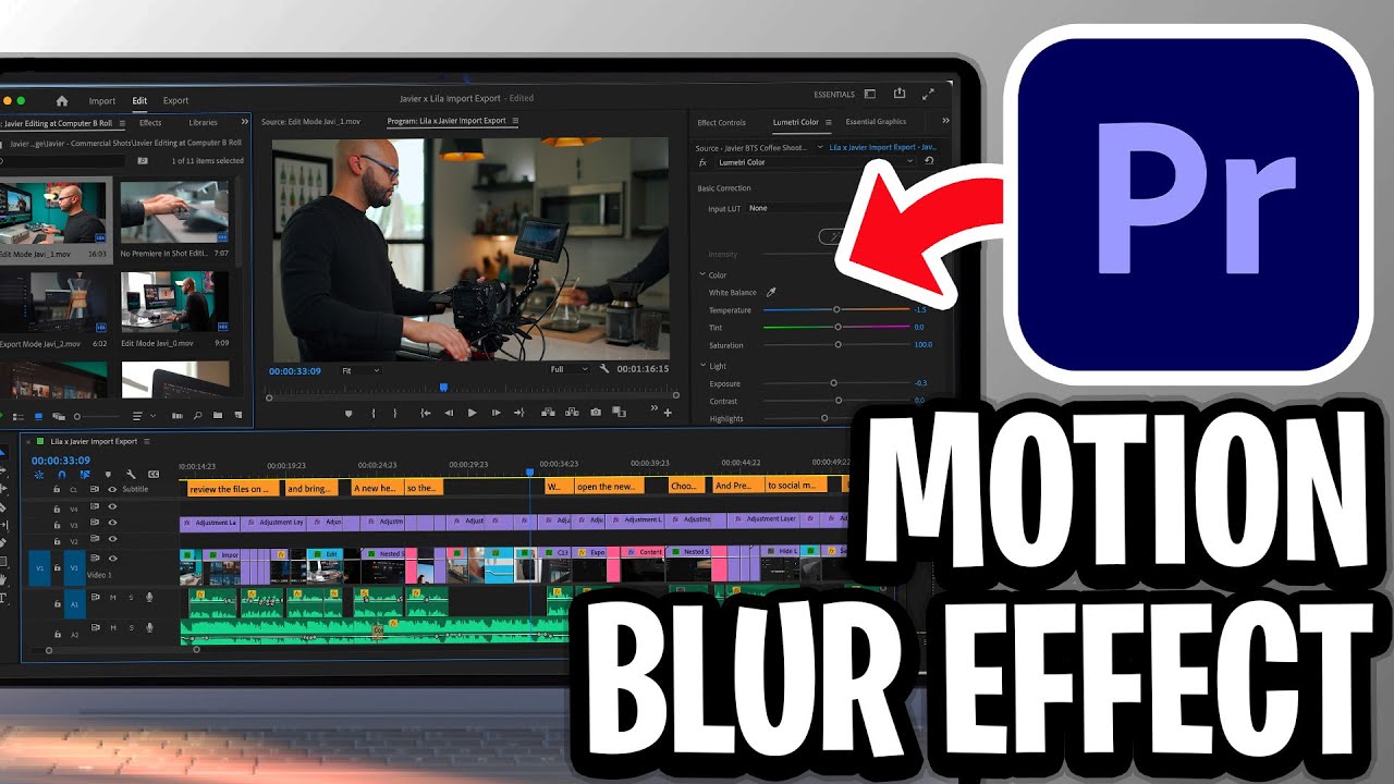 How To Add MOTION BLUR To VIDEO In Premiere Pro - Full Guide - YouTube