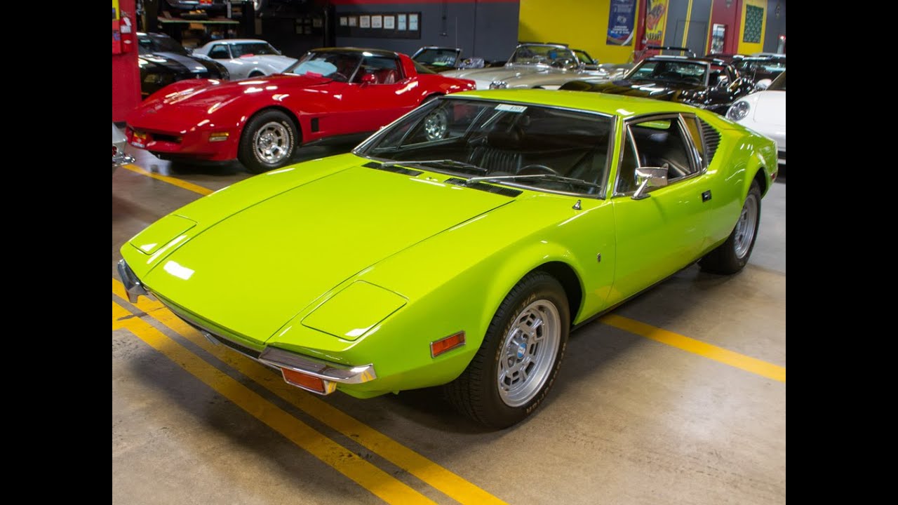 SOLD 1972 Lime Green De Tomaso Pantera For sale by Corvette Mike - YouTube