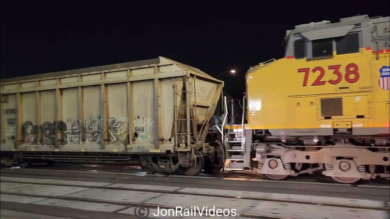 1/25/23 Pre2: Union Pacific Robertson Rock train passes Mission Mill Rd(1) - YouTube