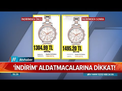 İndirim aldatmacalarına dikkat! - Atv Haber 25 Kasım 2019
