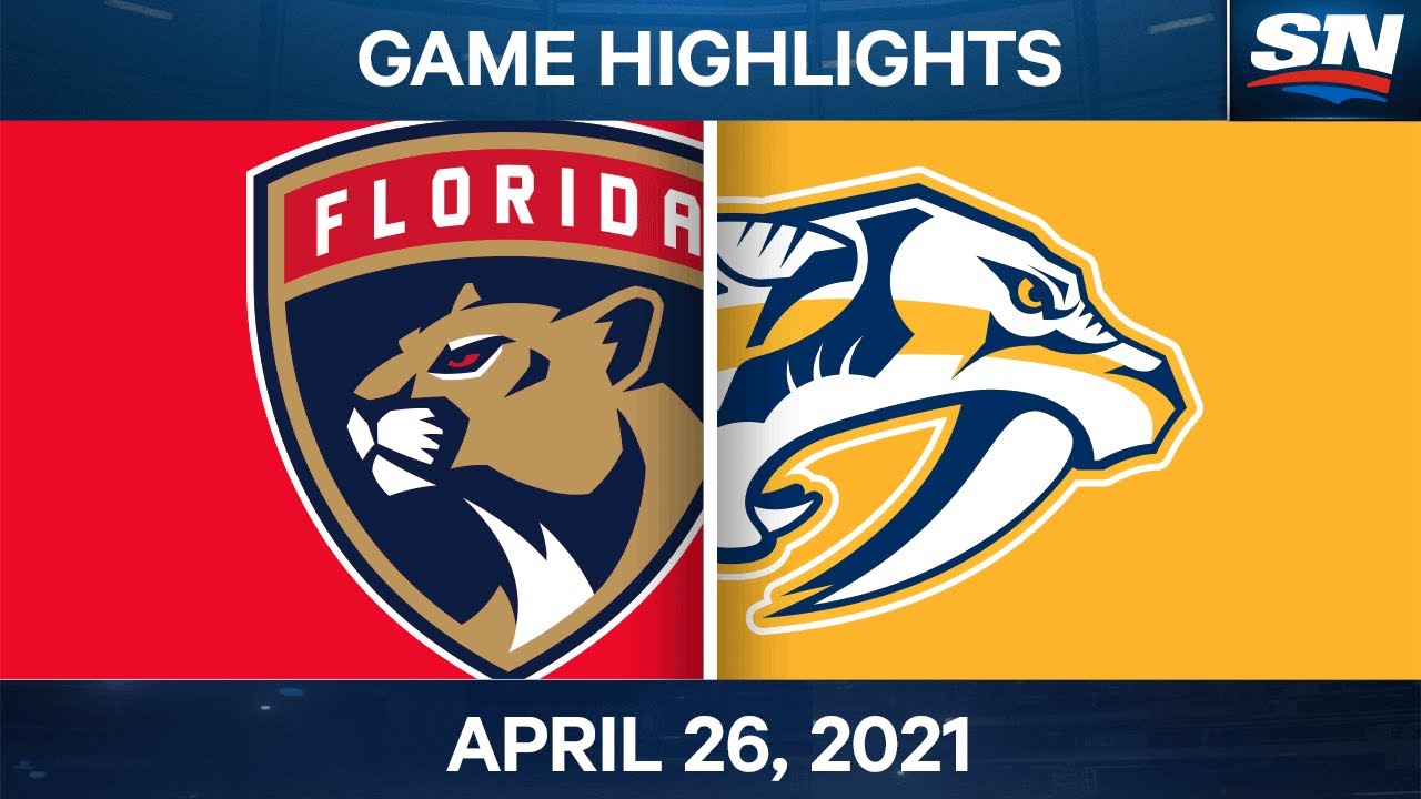 NHL Game Highlights | Panthers vs. Predators - Apr. 26, 2021 - YouTube