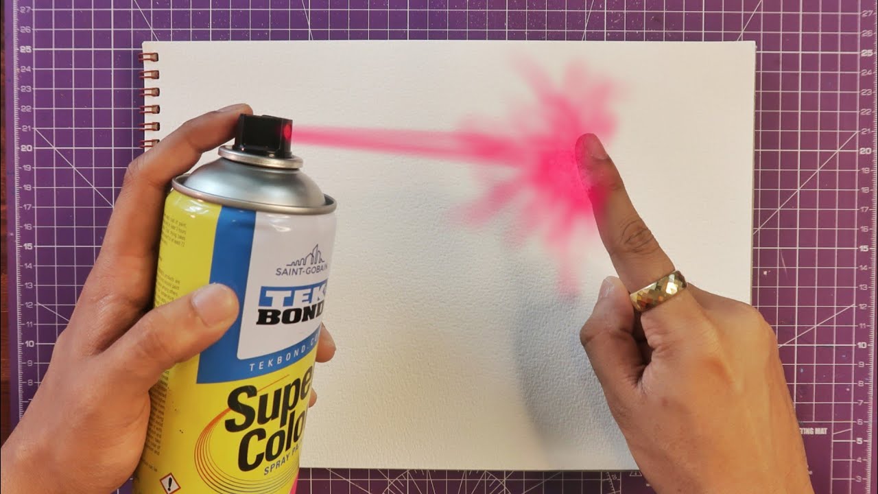 Spray Finger Painting Technique - YouTube