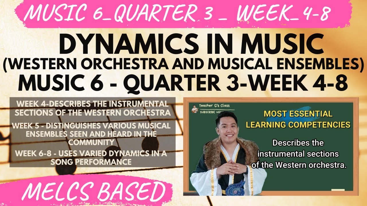 MUSIC 6 | QUARTER 3 | WEEK 4-8 | DYNAMICS IN MUSIC (WESTERN ORCHESTRA ...