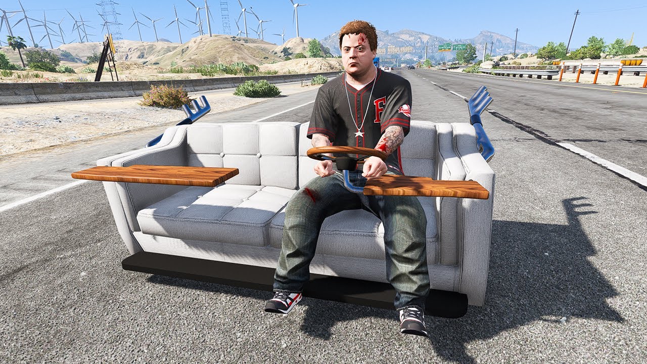Funny SOFA Car In GTA 5 - YouTube