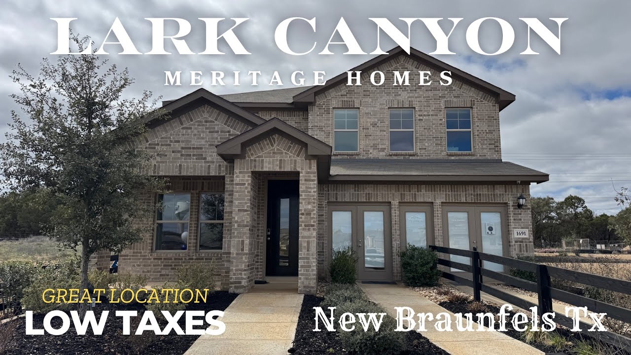Lark Canyon, Meritage Model Home, New Braunfels Tx - YouTube
