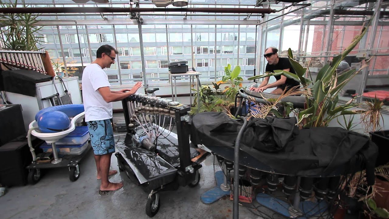AjayAgrawal and SteveMann playing hydraulophone mvi9191 - YouTube