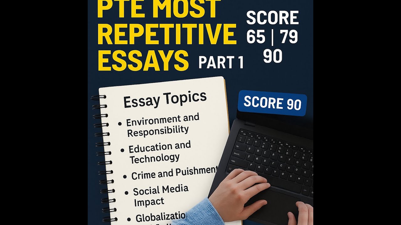 PTE MOST REPETITIVE ESSAY TOPICS 2025 🔥 | Part 1 | Must Prepare for 65 ...