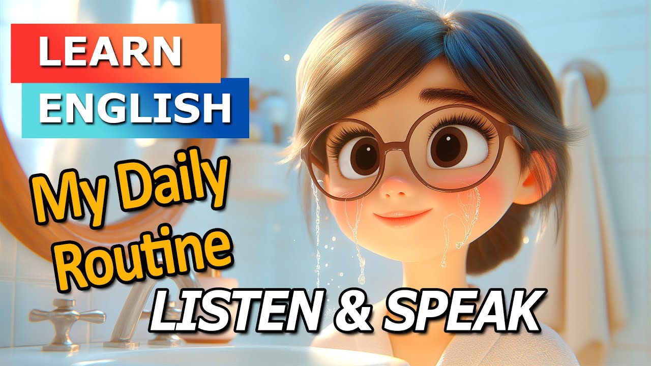 My Daily Routine | Improve your English | Practice English Listening ...