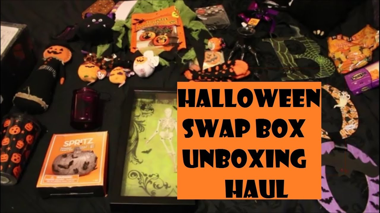 Halloween Swap Box Unboxing Haul - YouTube