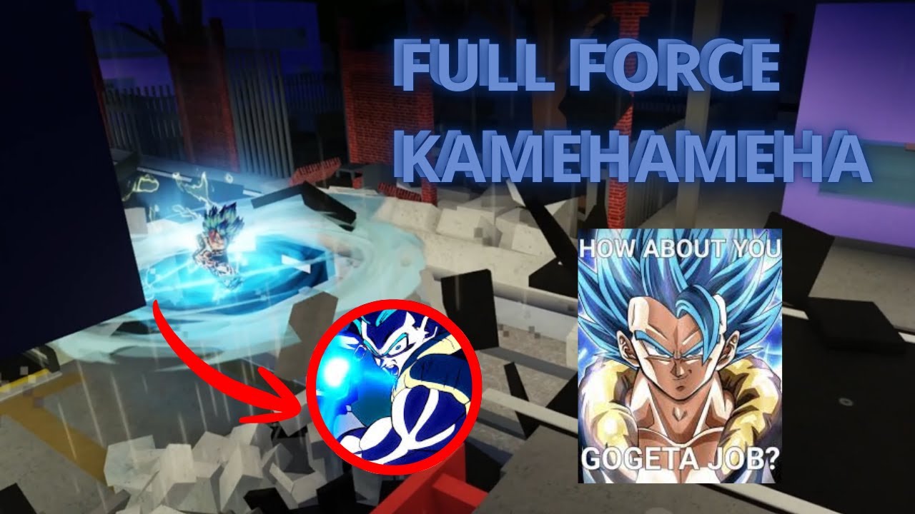 WIP Blue Gogeta Moveset in Jujutsu Shenanigans - FULL FORCE KAMEHAMEHA ...