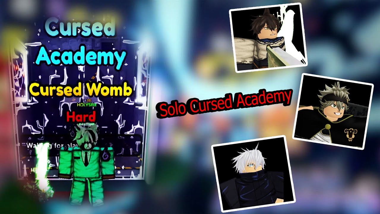 Solo Cursed Academy (ดันนิ้ว) ด้วย ยูโนะ แอสต้า และ โกโจ | Anime ...