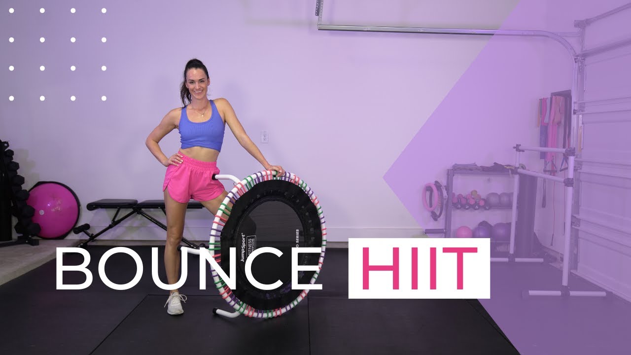 15 minute Bounce Workout // Trampoline Cardio // Hoodfit - YouTube