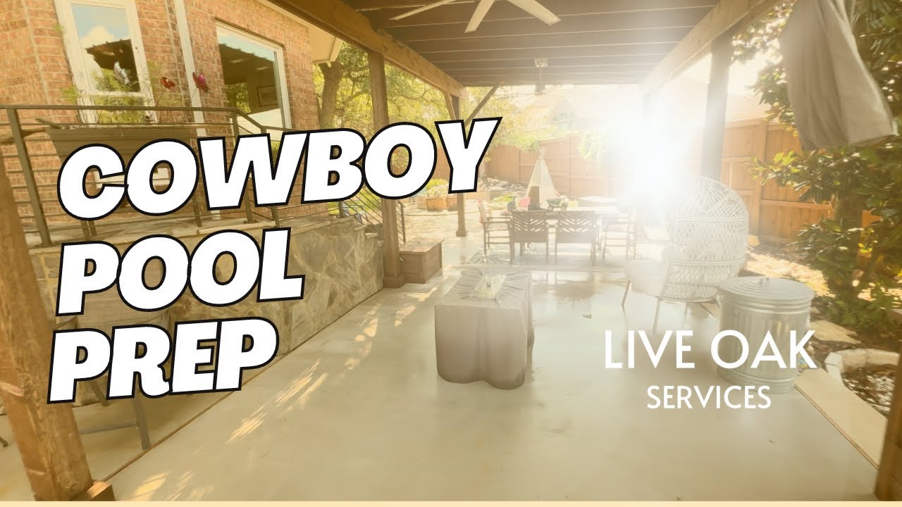 Preparing for a New Cowboy Pool: Exterior Window & Patio Cleaning ...