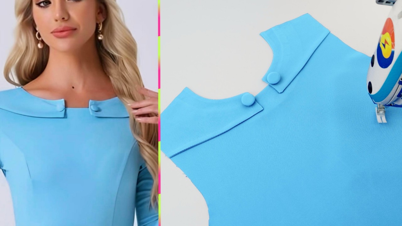 Sewing Challenge: Crafting a Unique Neck Design for Special Occasions ...