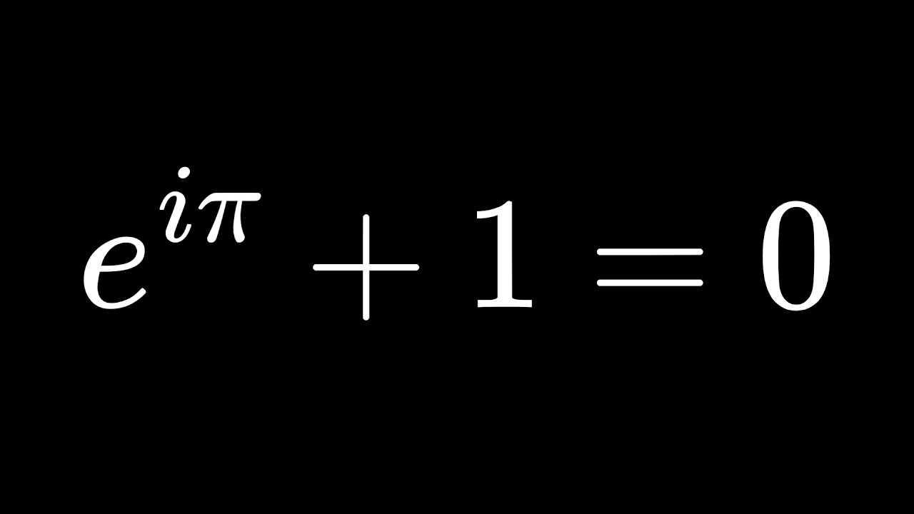 A Equação Mais Linda da Matemática (Identidade de Euler) - YouTube