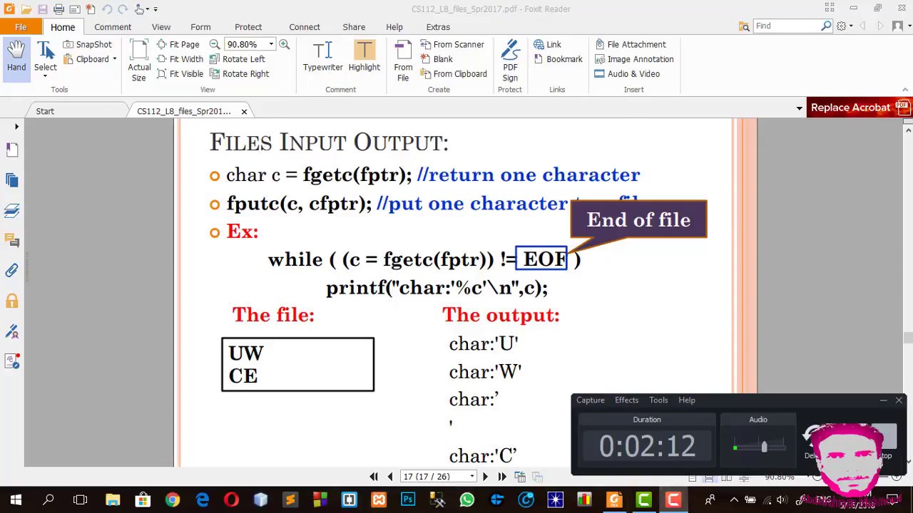 Learn C Programming In Arabic 12 Files Fgetc And Fputc Youtube