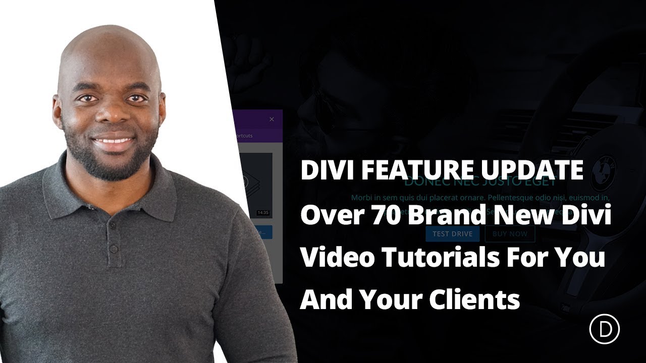 DIVI FEATURE UPDATE LIVE New Divi Video Tutorials For You And Your ...