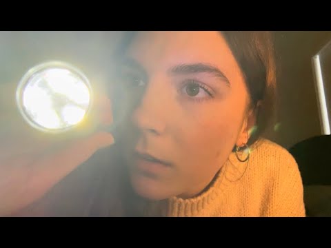 ASMR | Quick Eye Exam 🔎 (1 or 2, colour test, follow light, focus ...