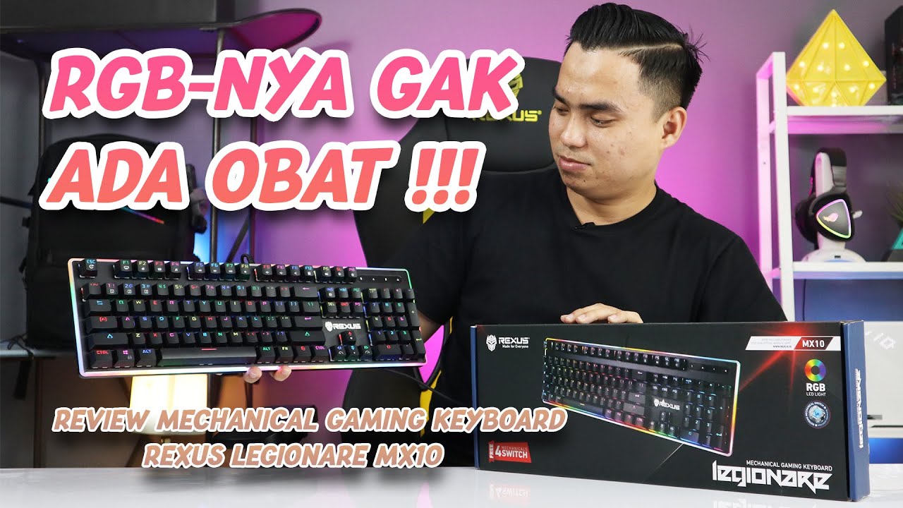 KEREN PARAH!!! Ini Keyboard | MECHANICAL GAMING KEYBOARD REXUS ...