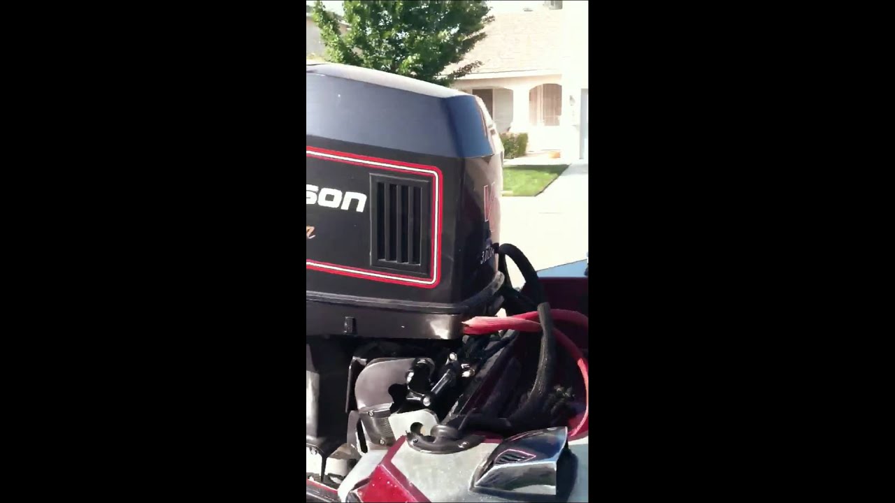 92 Johnson 200hp - YouTube