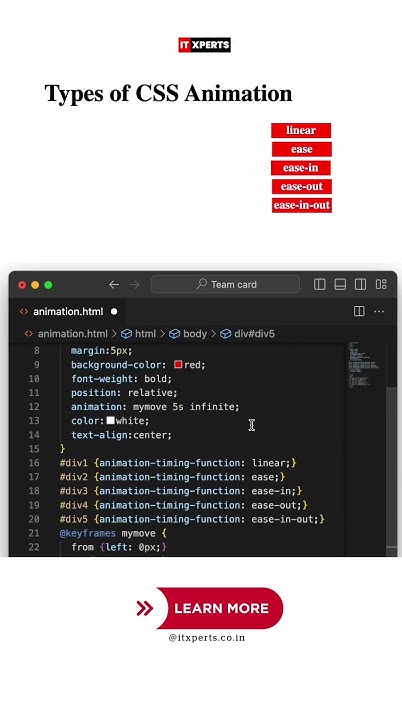 Control The Speed Curve Of The Animation In Csscss Cssanimation Js Html Csstricks Itxperts