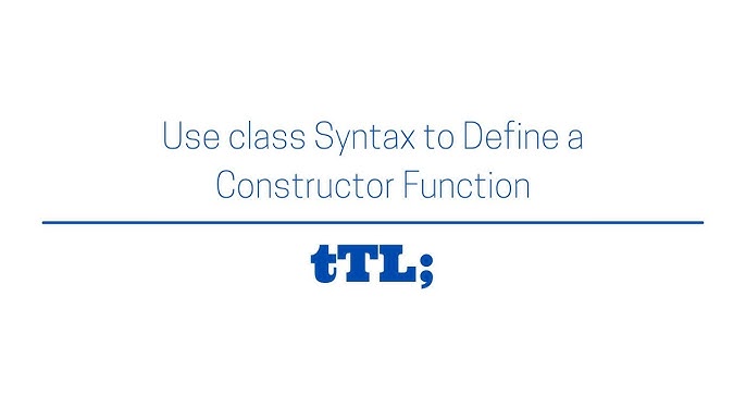 Es6 Use Class Syntax To Define A Constructor Function Top 10 Features Es6 Use Class Syntax To Define A Constructor Function Top 10 Features