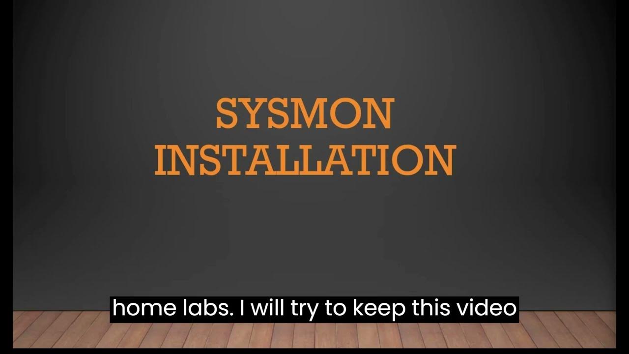 Sysmon Installation using Olaf Hartong's Sysmon modular - YouTube