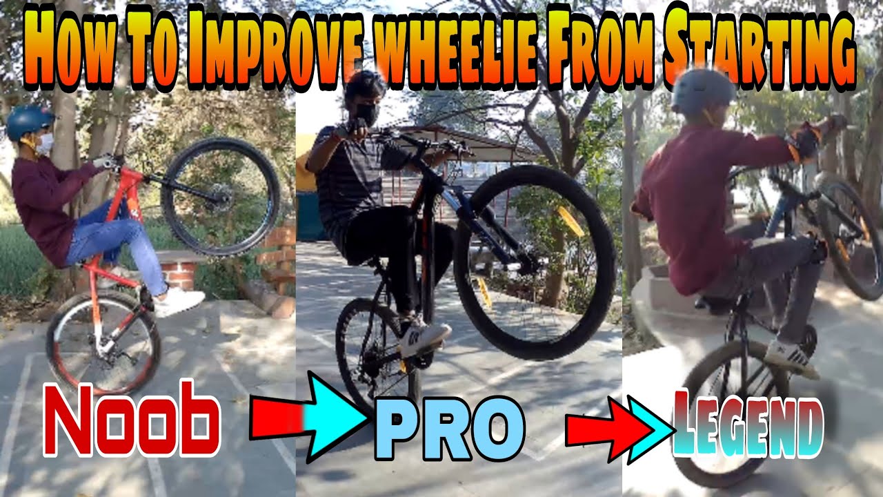 Cycle Wheelie Tricks and Tips || Wheelie on Mountain Bike || How to do ...