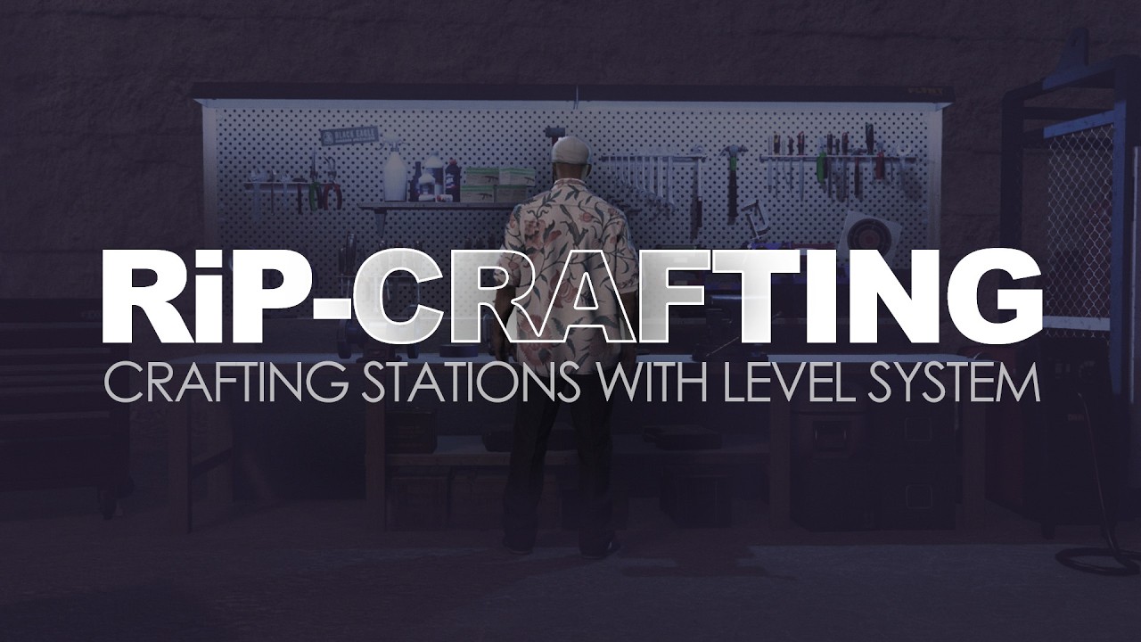RiP-Crafting | Crafting stations with level system | FiveM Script by RiP Development - YouTube