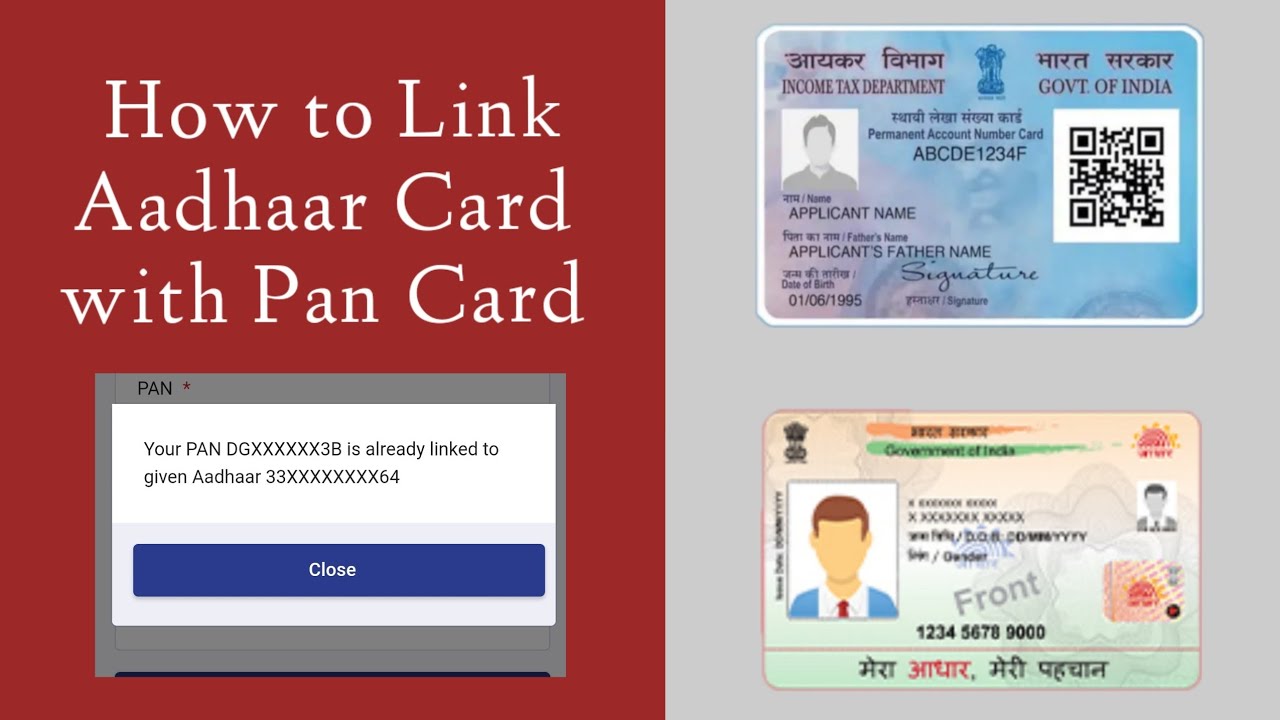 Aadhar card pan card link | how to link pan card to aadhar card # ...