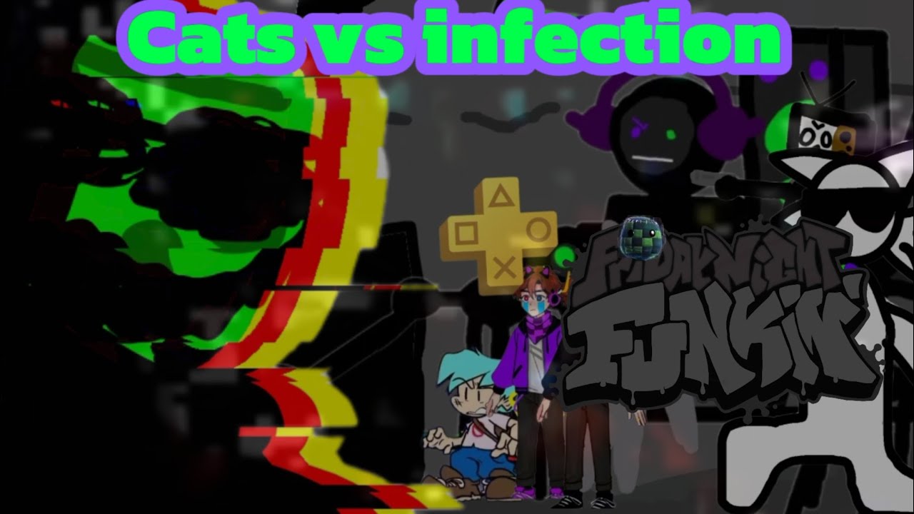 FNF X Pibby Concept Song || Vs Sackboy Junior - Cats Vs Infection @He ...