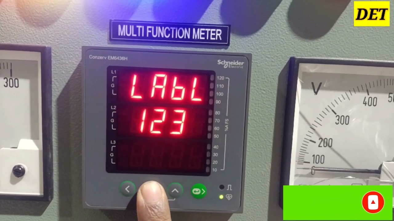 Schneider make Conzerv EM6436H MFM Programming, Setting & Configuration ...