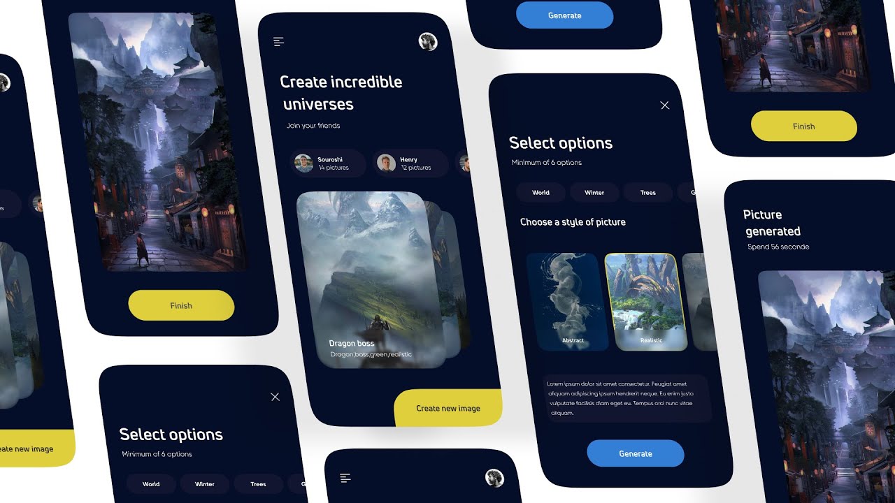 Image Generator App UI Design Using Figma From Scratch - YouTube