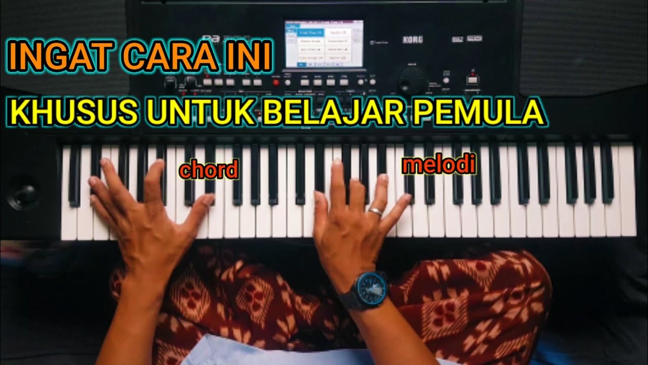 CARA BELAJAR LAGU DANGDUT BULAN DAN BINTANG KEYBOARD PEMULA CEPAT BISA ...