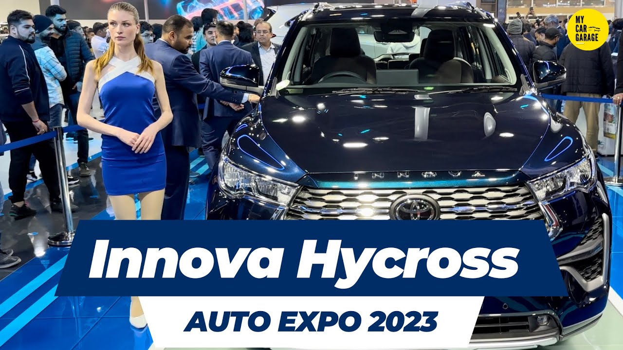 Toyota Innova Hycross Hybrid India | Blue Colour | Auto Expo ...