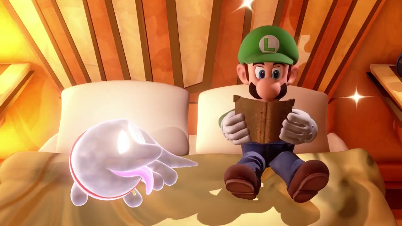 Luigi Tries To Read A Book - YouTube