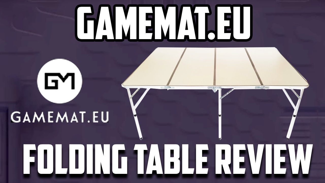 GameMat.EU New Style Folding Table Review - YouTube