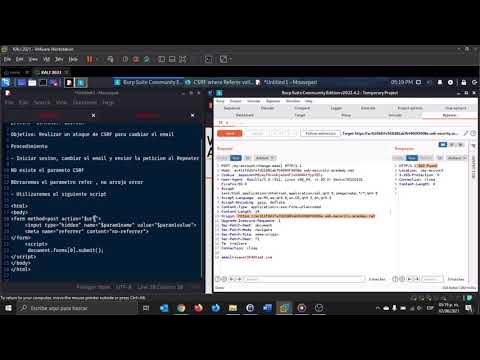Lab CSRF where Referer validation depends on header being present COMMUNITY EDITION - YouTube