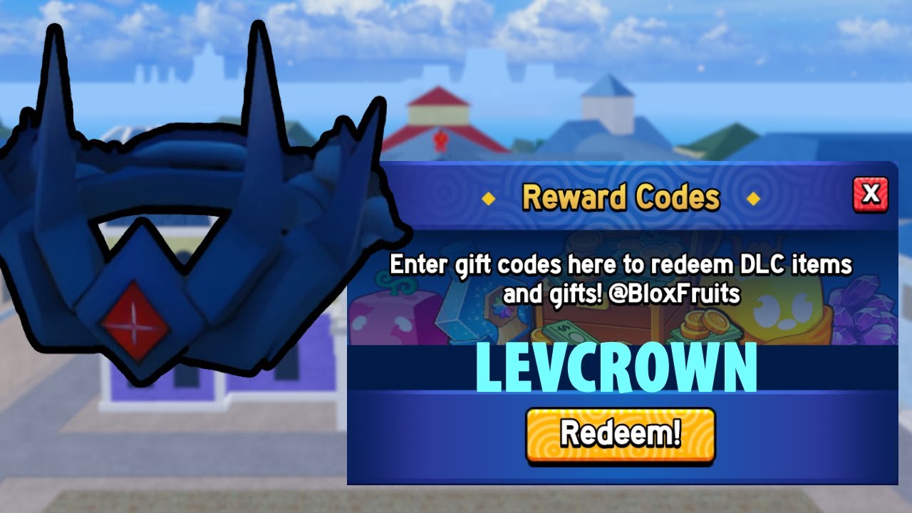 LEVIATHAN CROWN CODE BLOX FRUITS ROBLOX - YouTube