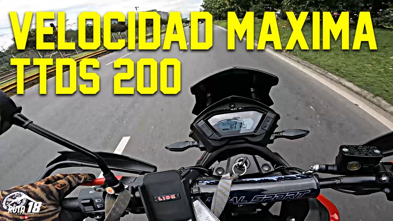 AKT TT DS 200 Modelo 2023 🔥 | Top Speed Velocidad MÁXIMA - YouTube