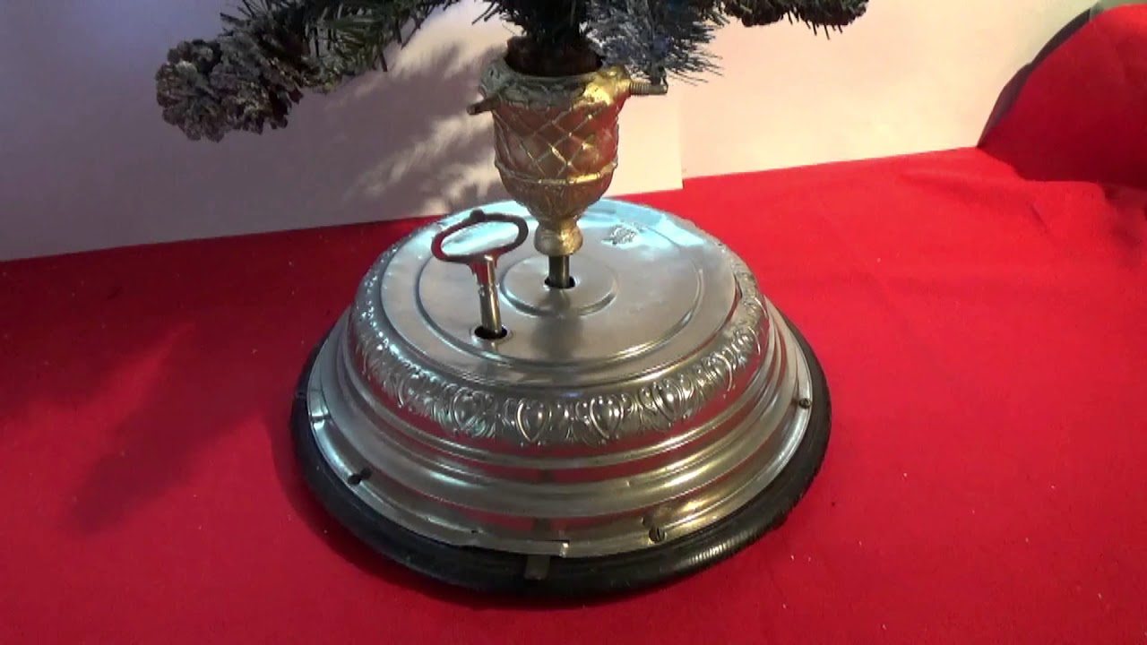 1890 Musical Christmas tree stand - YouTube