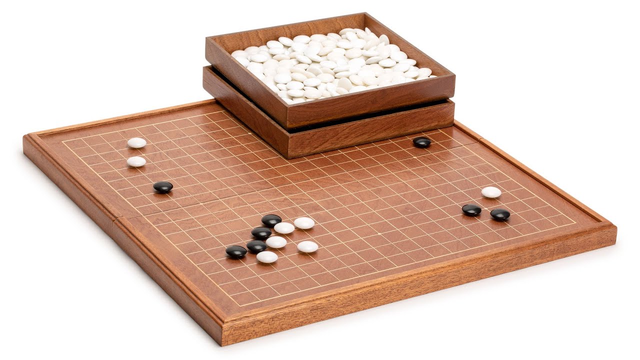 Rosewood 1" Folding Go Game Set Board with Double Convex Melamine ...