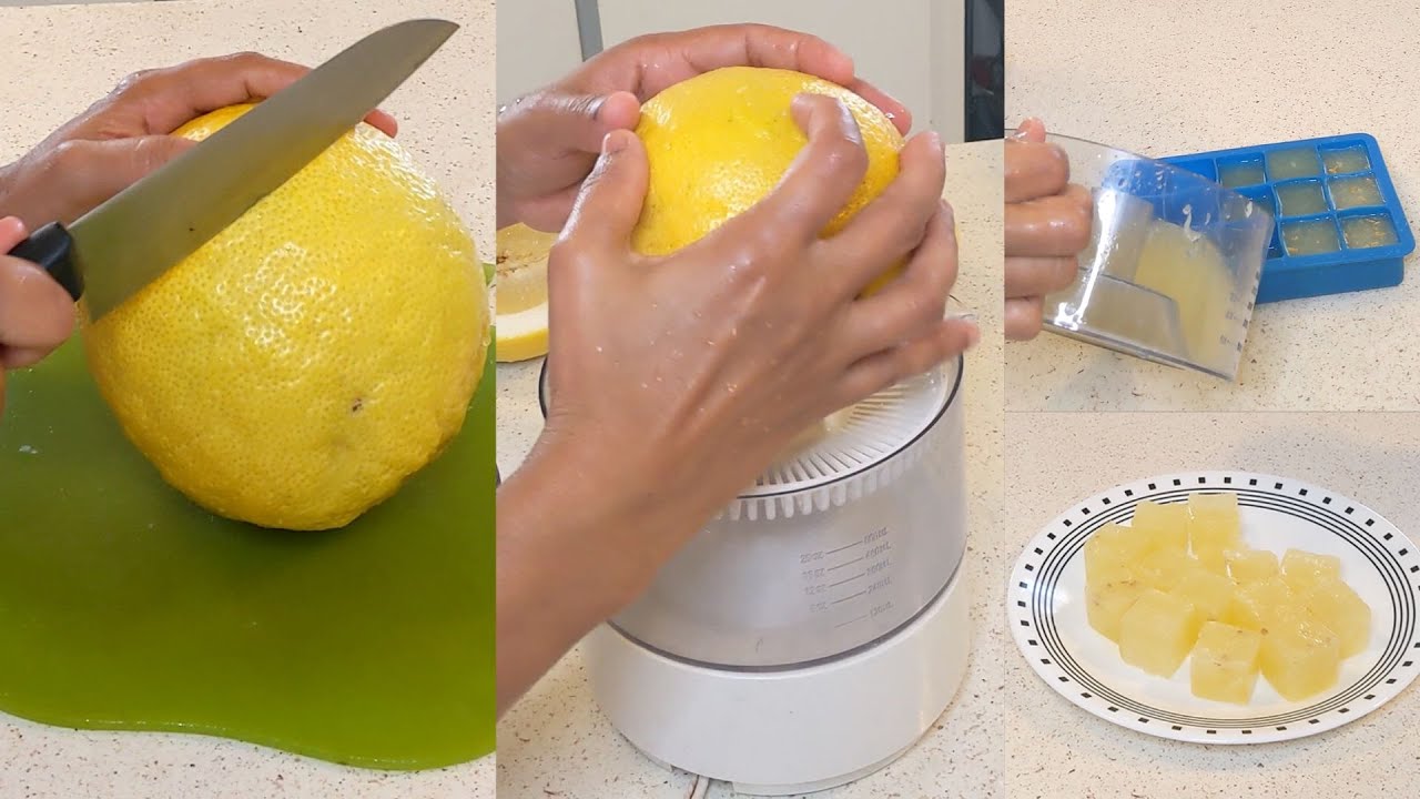 Freezing Pomelo🍋 - YouTube