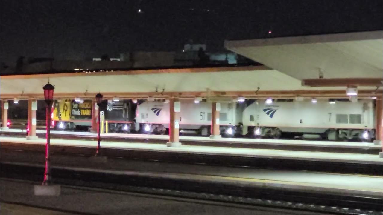 Amtrak Southwest Chief With Operation Lifesaver Unit 203 to Chicago at Los Angeles Union Station ...