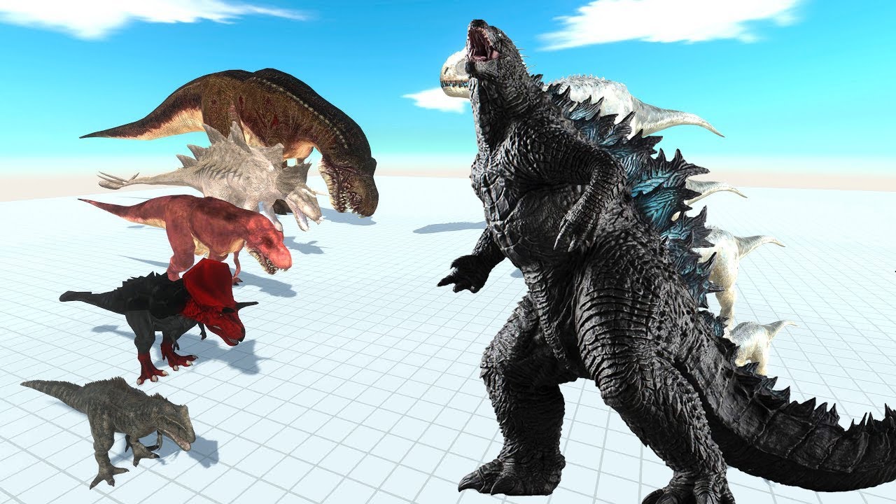 T Rex Evolved VS Indominus Rex Growing - Animal Revolt Battle Simulator ...