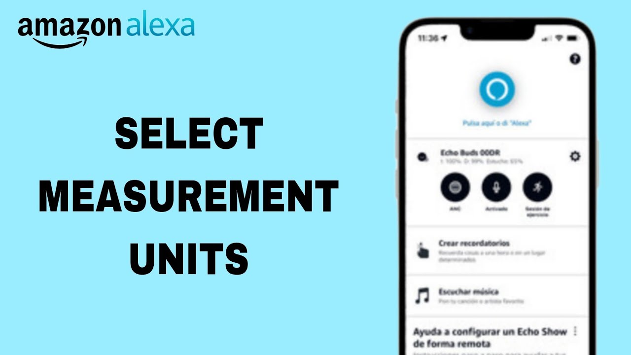 How To Select Measurement Units On Amazon Alexa App - YouTube