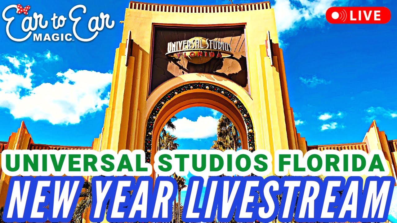 🔴 LIVE - Universal Studios Florida - New Year Livestream 01-02-23 - YouTube