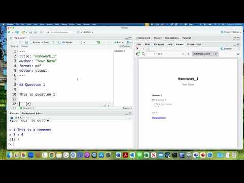 Creating a simple Quarto document - YouTube