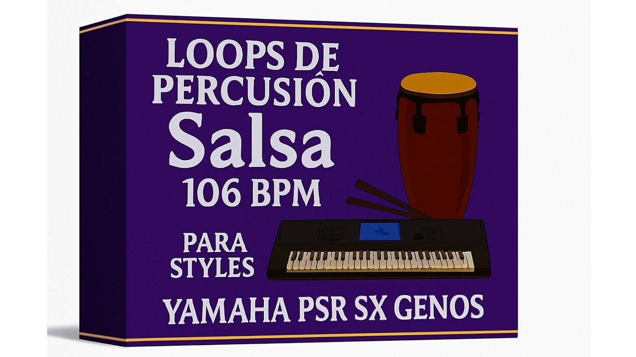 SAMPLES DE PERCUSIÓN PARA TECLADOS YAMAHA, SALSA 106 BPM - YouTube